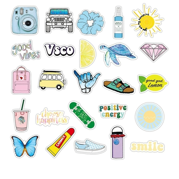 Wall Decor | 12 Random Vsco Waterproof Vinyl Sticker | Poshmark